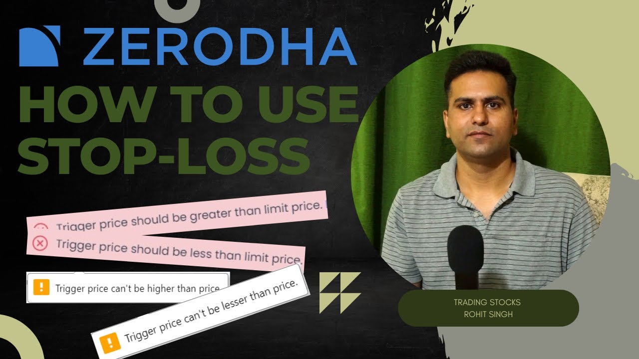 Stop-Loss, Stop-limit and Limit Orders in Zerodha Kite | SL order with ...