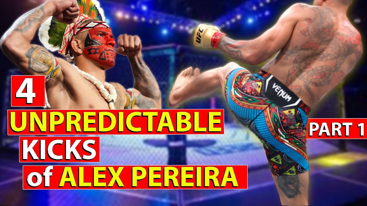 ALEX PEREIRA - 4 UNPREDICTABLE KICKS. How Pereira breaks a fighter's ...
