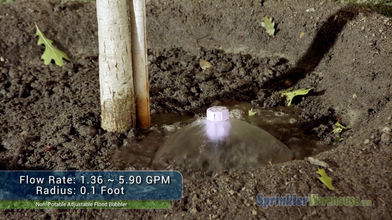 533NP on Riser Irritrol Adjustable Flood Bubbler - YouTube