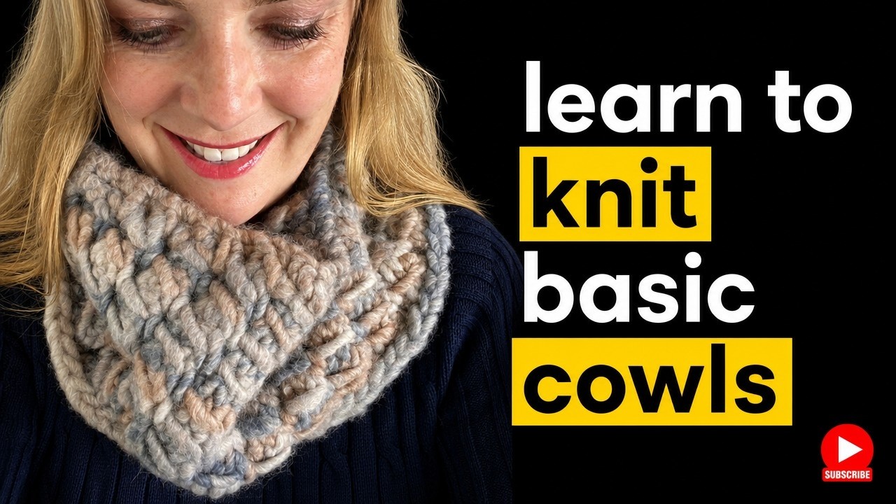 Learn to knit an Irish Mesh Cowl - YouTube