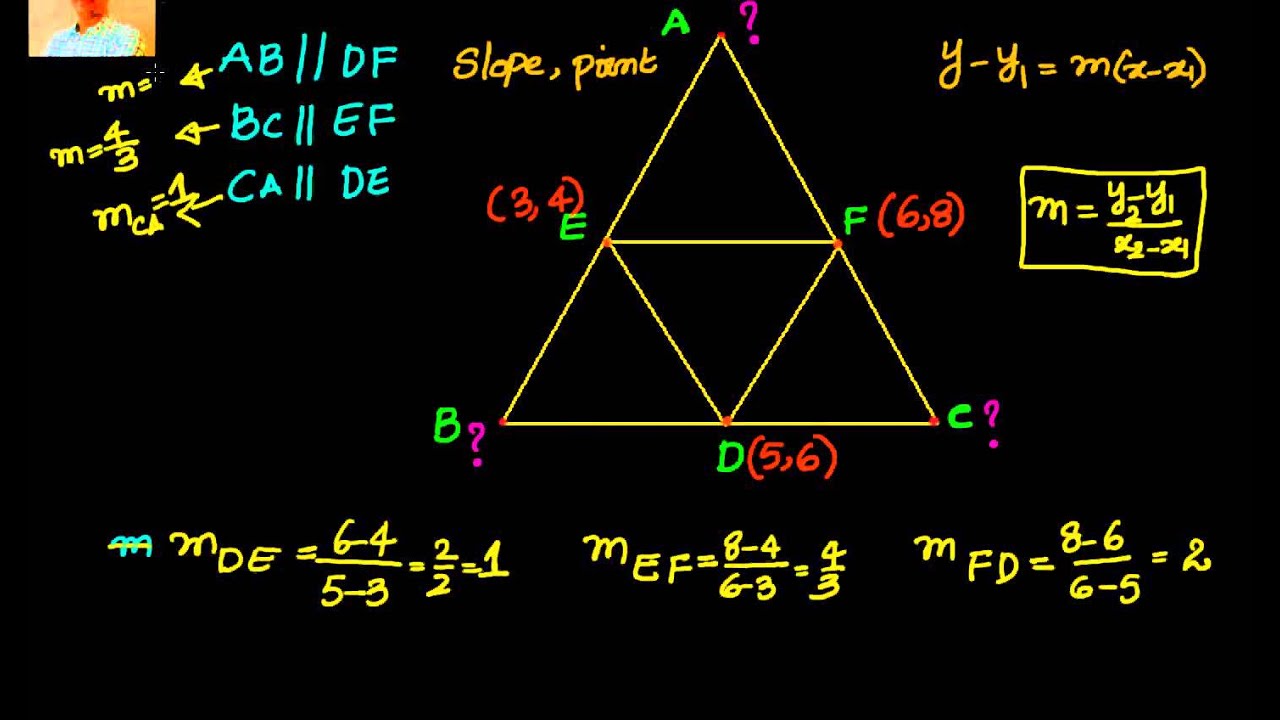 Equations Of Sides Of A Triangle Given Midpoints Of The Vertices YouTube