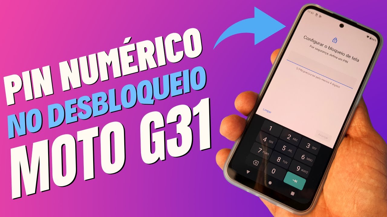 MOTOROLA MOTO G31: COMO USAR UM PIN NUMÉRICO COMO DESBLOQUEIO DE TELA ...