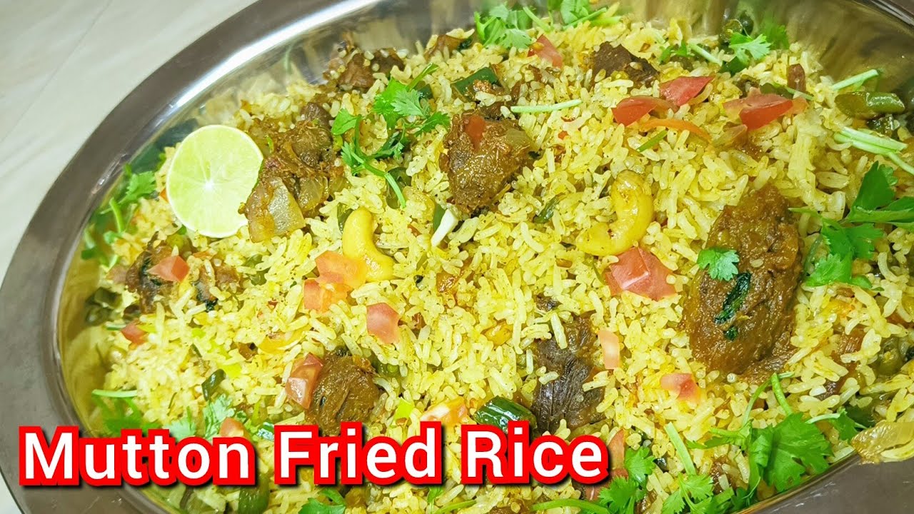Mutton Fried Rice Using Leftover Mutton 😋😋 - YouTube