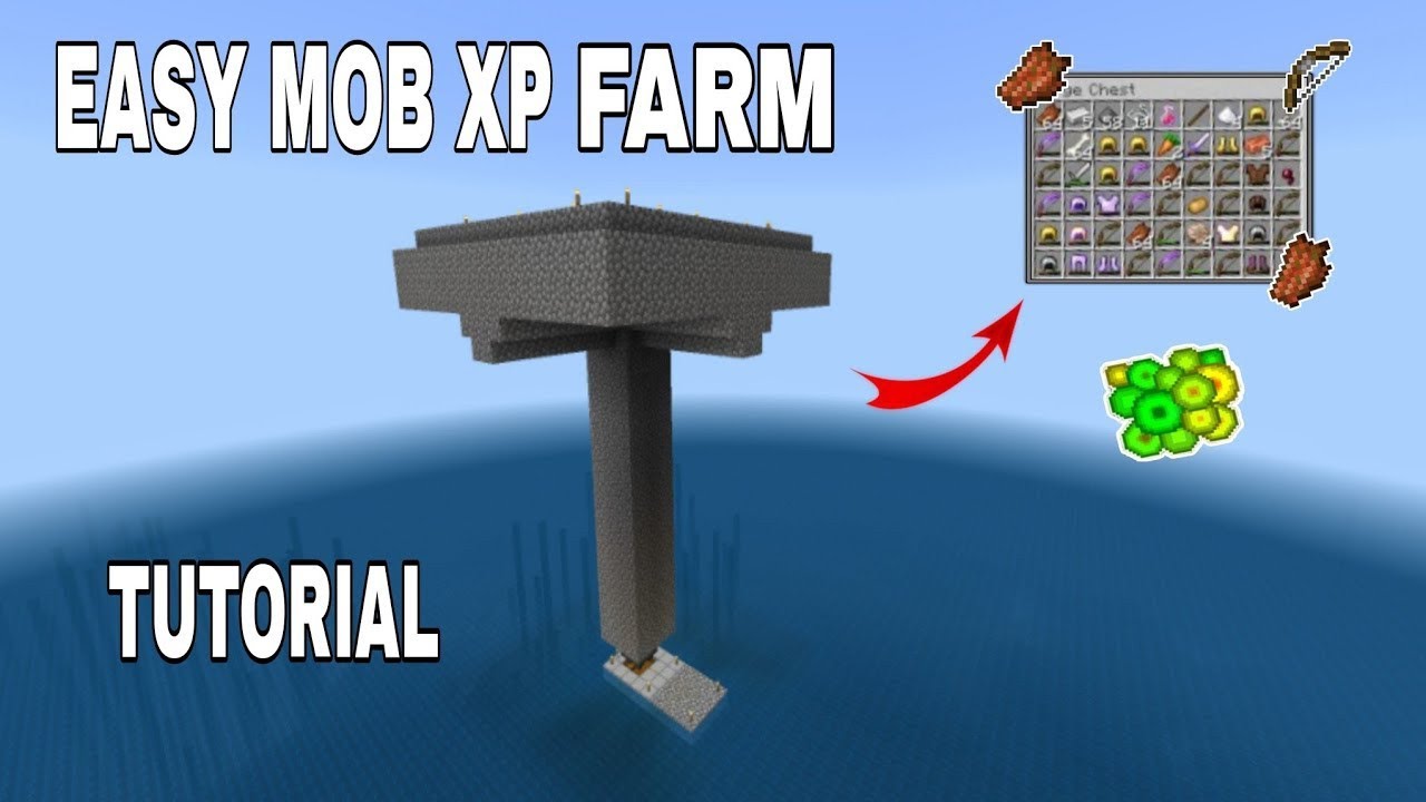 MINECRAFT BEDROCK EASY MOB XP FARM TUTORIAL 1.20+ (No spawner) - YouTube
