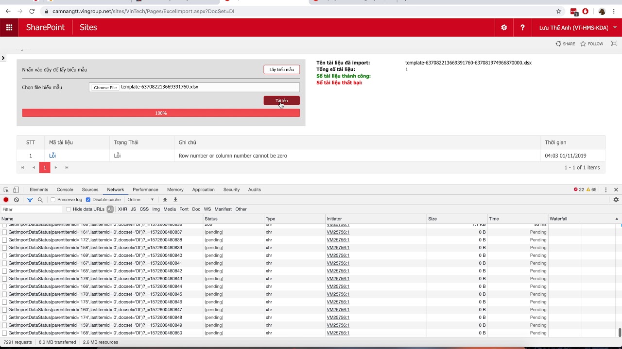 Bug Import Youtube