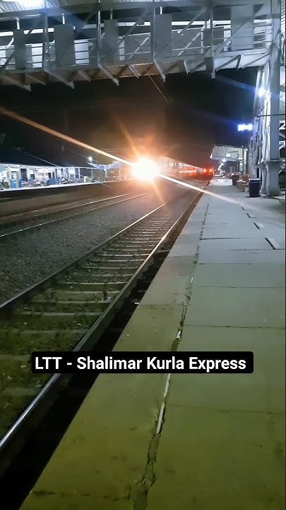 (LTT - Shalimar)// Kurla Superfast Express high speed crossing at 110 kmph #tranding #shorts # ...