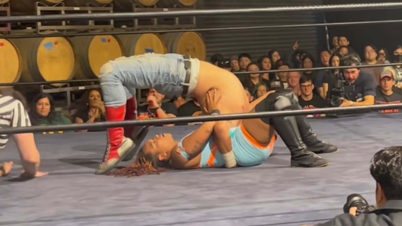Lover Boy Leo vs Zara Zakher Indy Wrestling! Oasis Pro/West Coast Pro Berkeley Ca 06/29/24 - YouTube