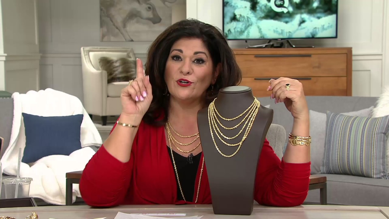 14K Gold Bold Twisted Rope Chain Necklace on QVC - YouTube