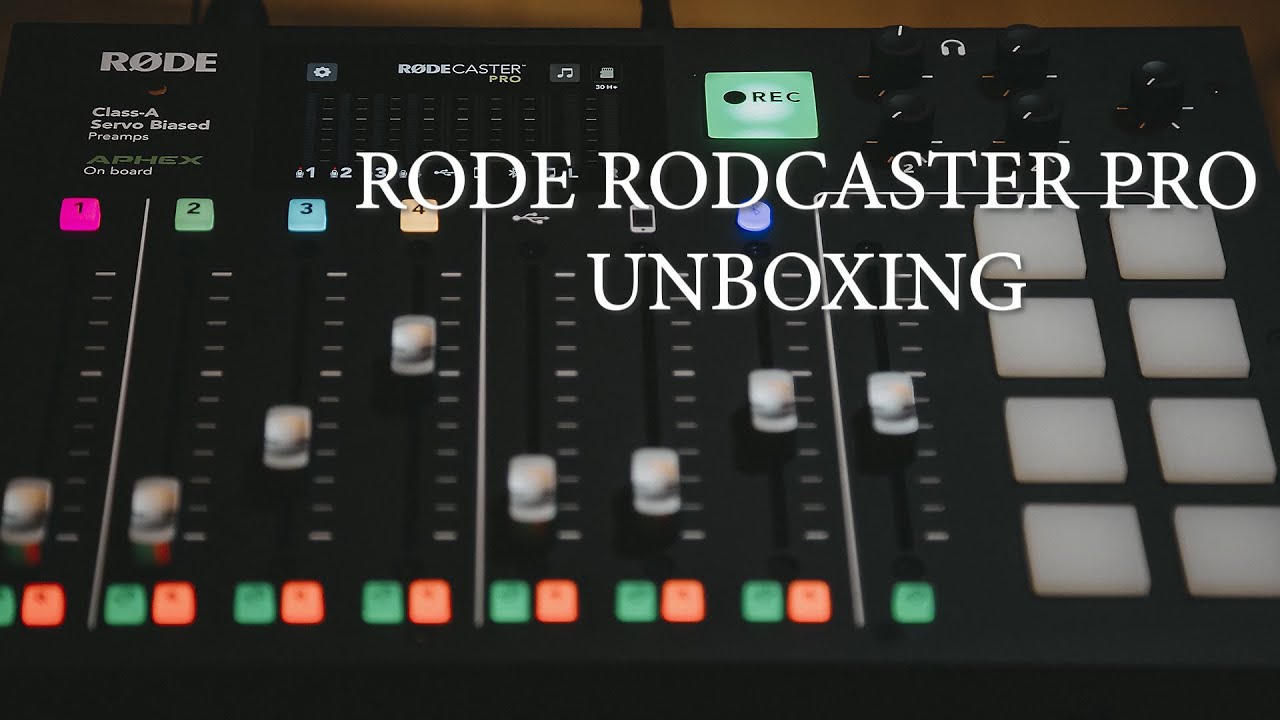 Rode Rodecaster Pro - Unboxing - YouTube