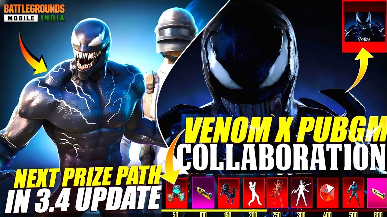 BGMI x VENOM UPDATE 🐎 | BGMI 3.4 PLAY STORE UPDATE | BGMI NEW HORSE ...