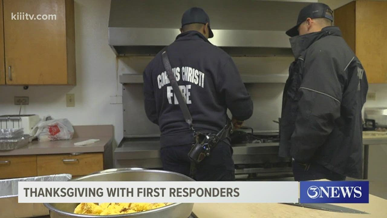 A glimpse at how first responders spend Thanksgiving - YouTube