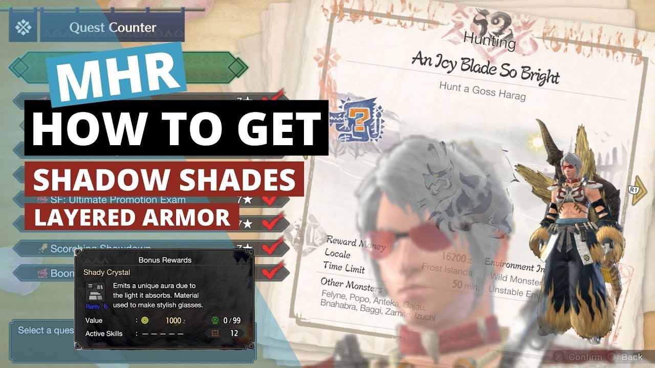 Monster Hunter Rise MHR - Event An Icy Blade So Bright [ Shadow Shades ...