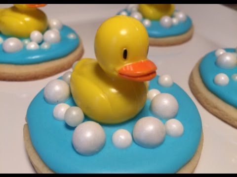 Bubble Bath Ducky Cookies (How To) - YouTube