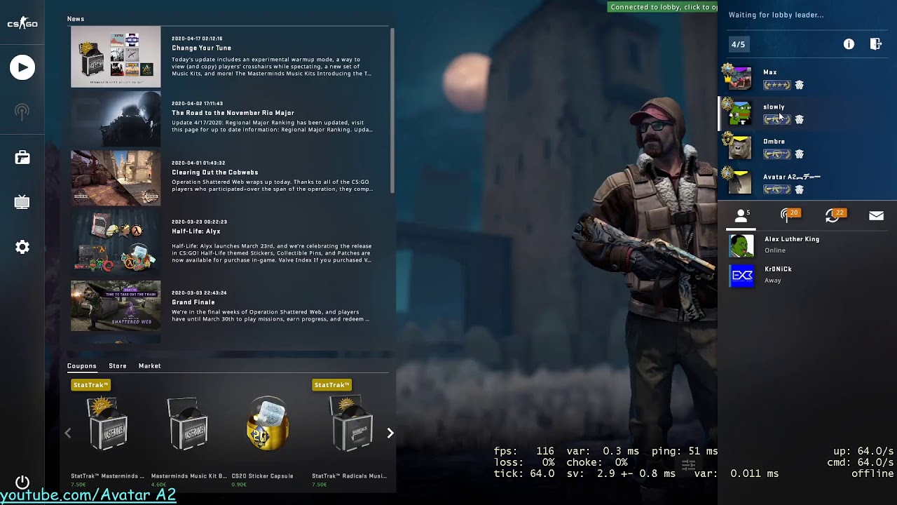 INSANE CS: GO COMEBACK(Avatar A2 Live Stream) - YouTube