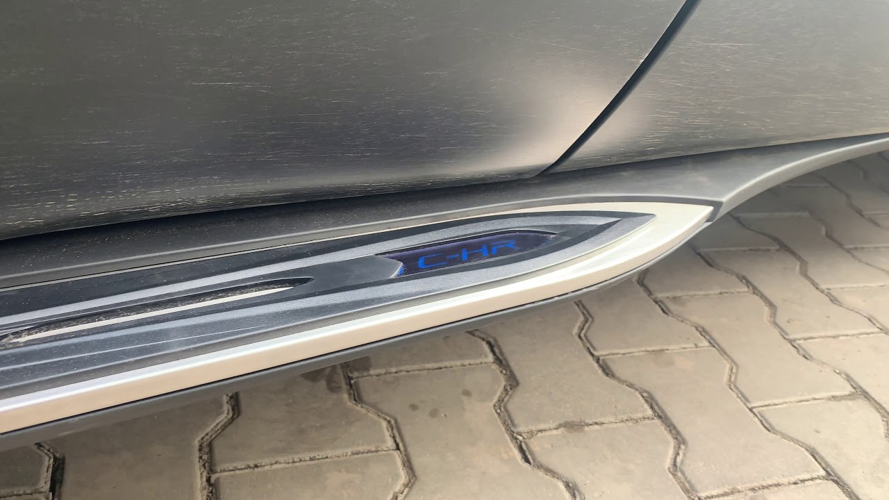 Боковые подножки Toyota CHR (side steps) вариант 1 - YouTube