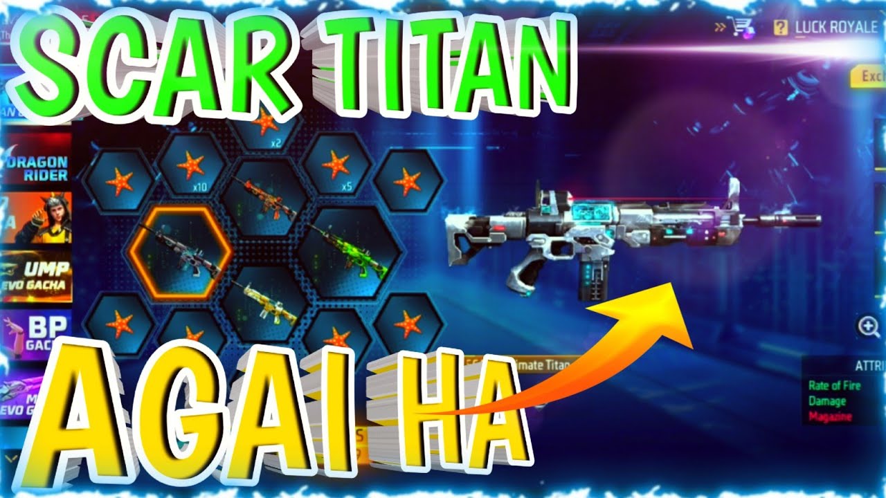 New Scar Titan Gun Agai Ha Free Fire Ma | New Scar Titan All Guns 2023 ...