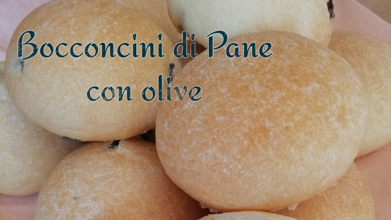 Bocconcini di Pane Mix b con olive Senza glutine - YouTube