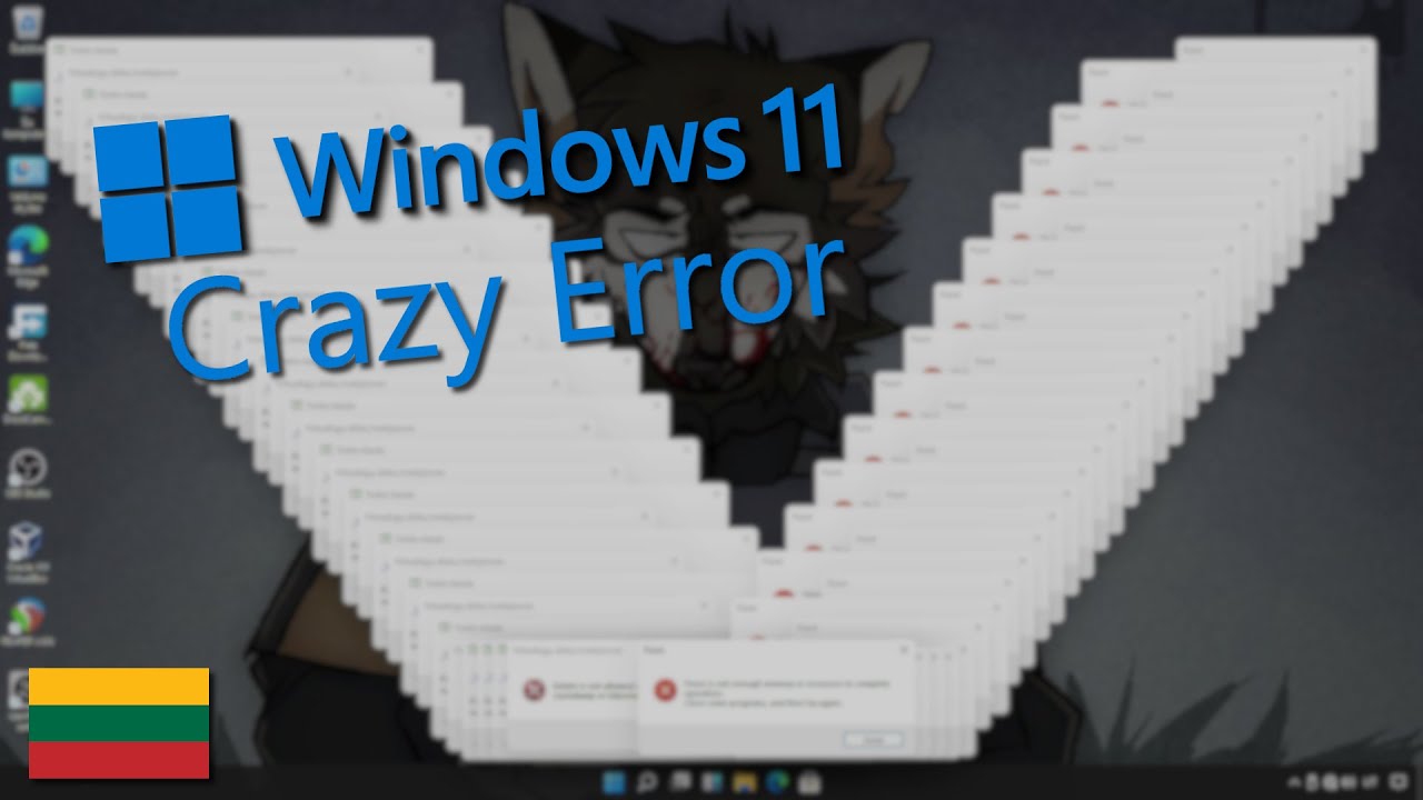 Windows 11 Crazy Error | Build 21996 Windows 11 Crazy Error | Build 21996