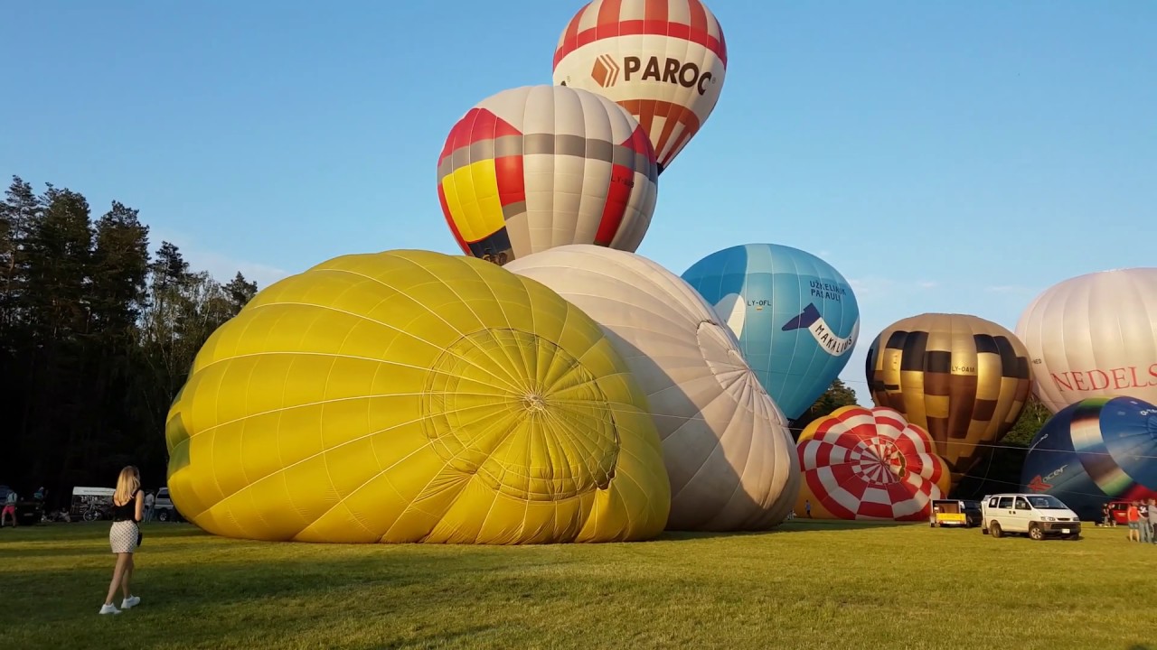 Vilnius, Lithuania 4K - Hot Air Balloons | 리투아니아 빌뉴스 - YouTube