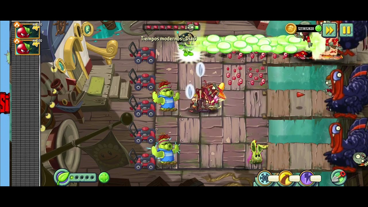 Pvz 10.2.2 Buzz Button in dangerous pirate seas - YouTube