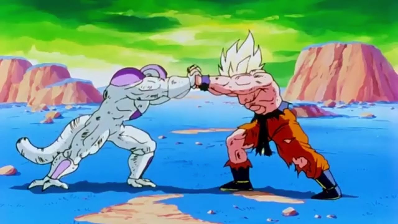 Goku vs Freeza - Namekusei explode em 5 minutos - YouTube