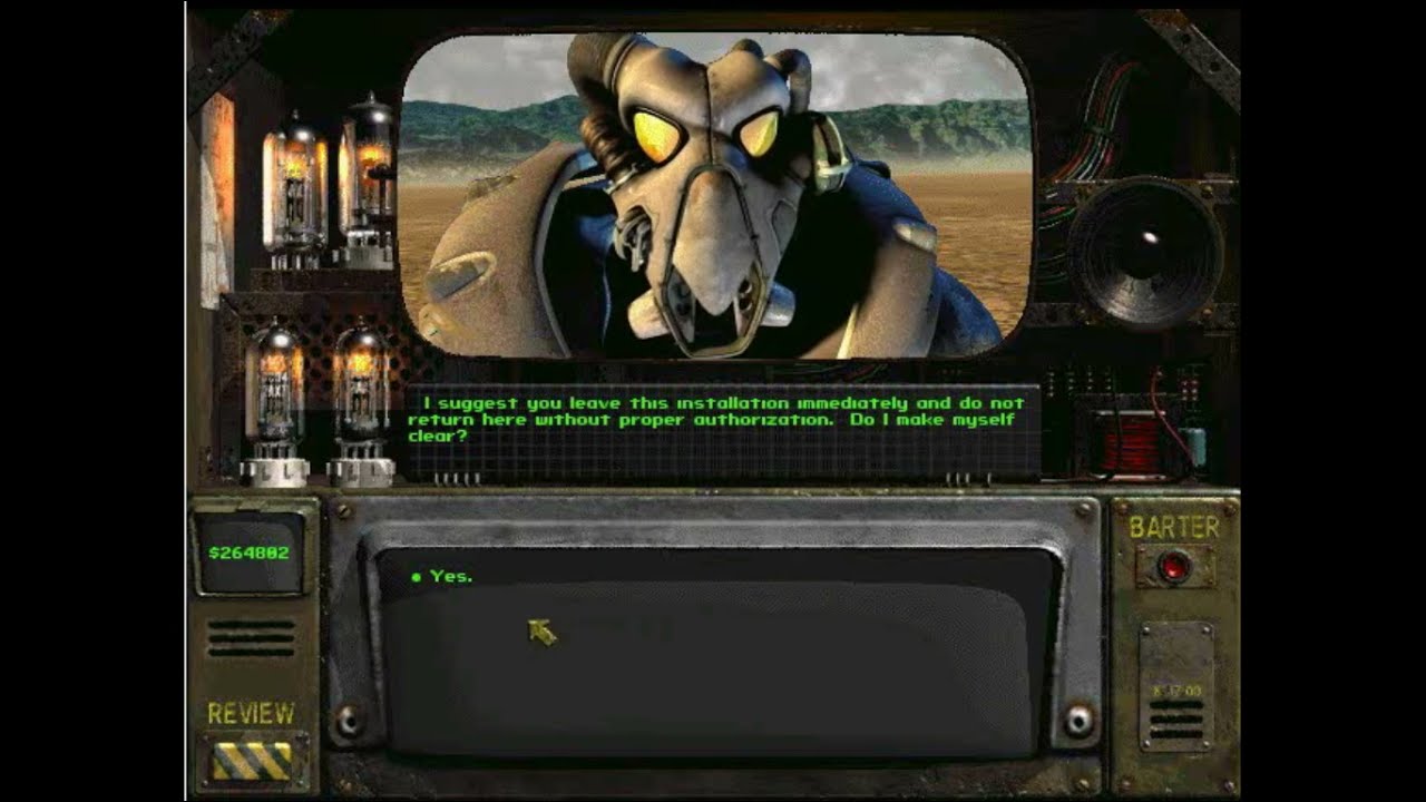 Kate and Miria make fun of enclave troopers (Fallout 2) - YouTube