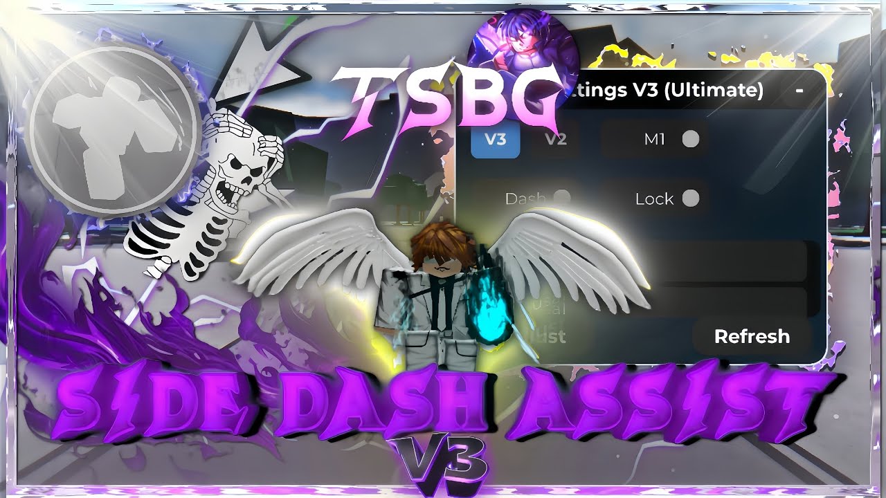 *OP* Side Dash Assist V3 Script | Tsb | The Strongest Battlegrounds - YouTube