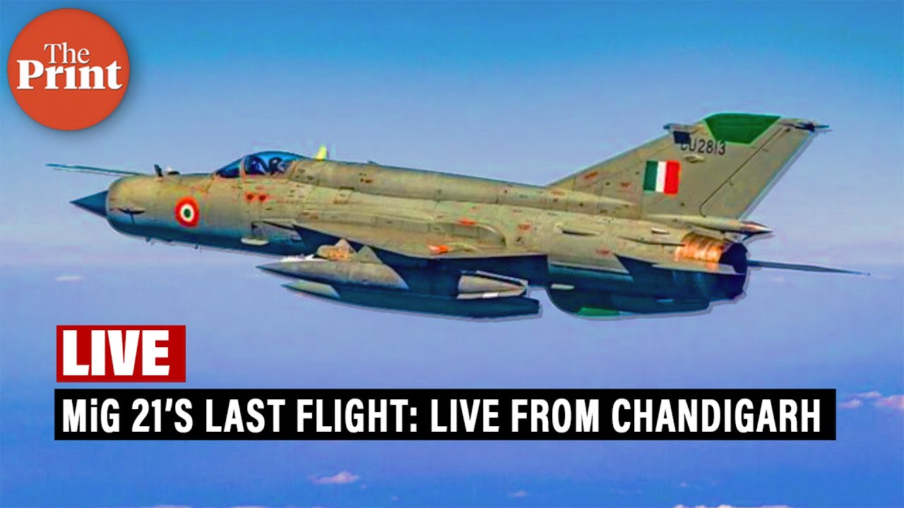 LIVE: MiG 21’s last flight: Live from Chandigarh - YouTube