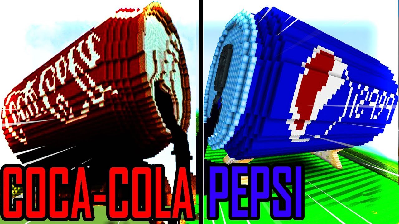 Thử Thách Xây Nhà COCA COLA VÀ PEPSI Đẹp Nhất Trong Minecraft - YouTube