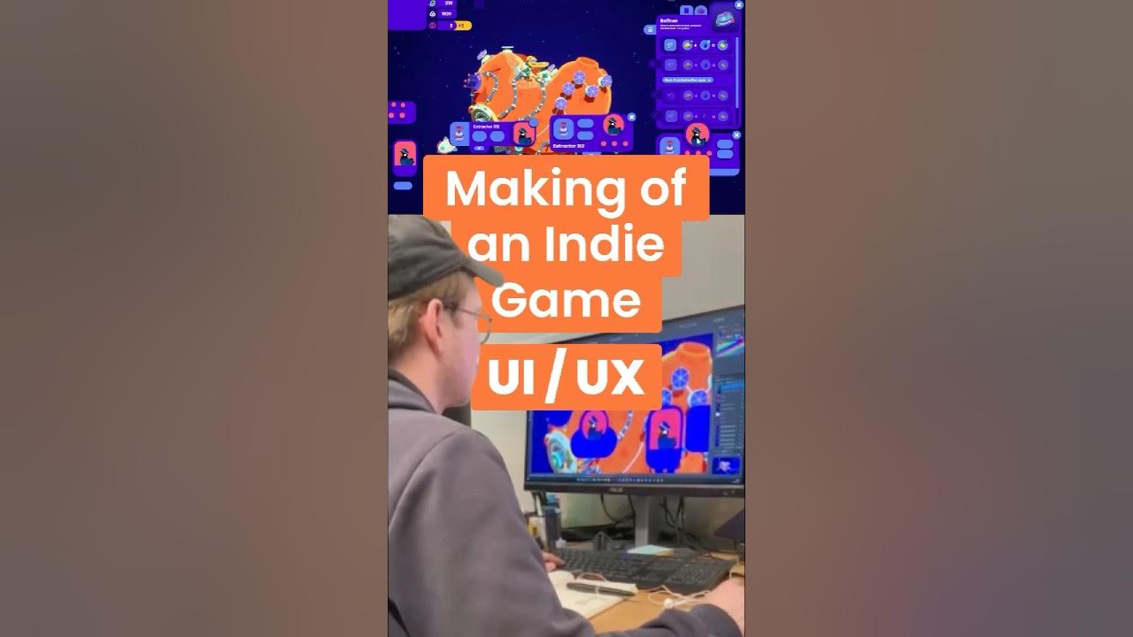 Working on the UI for Star Birds: Control Panels and Resource Recipes #gamesvlog #indiegame # ...