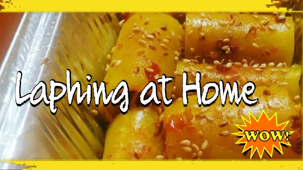 Recipe for laphing (tibetan dish) - YouTube