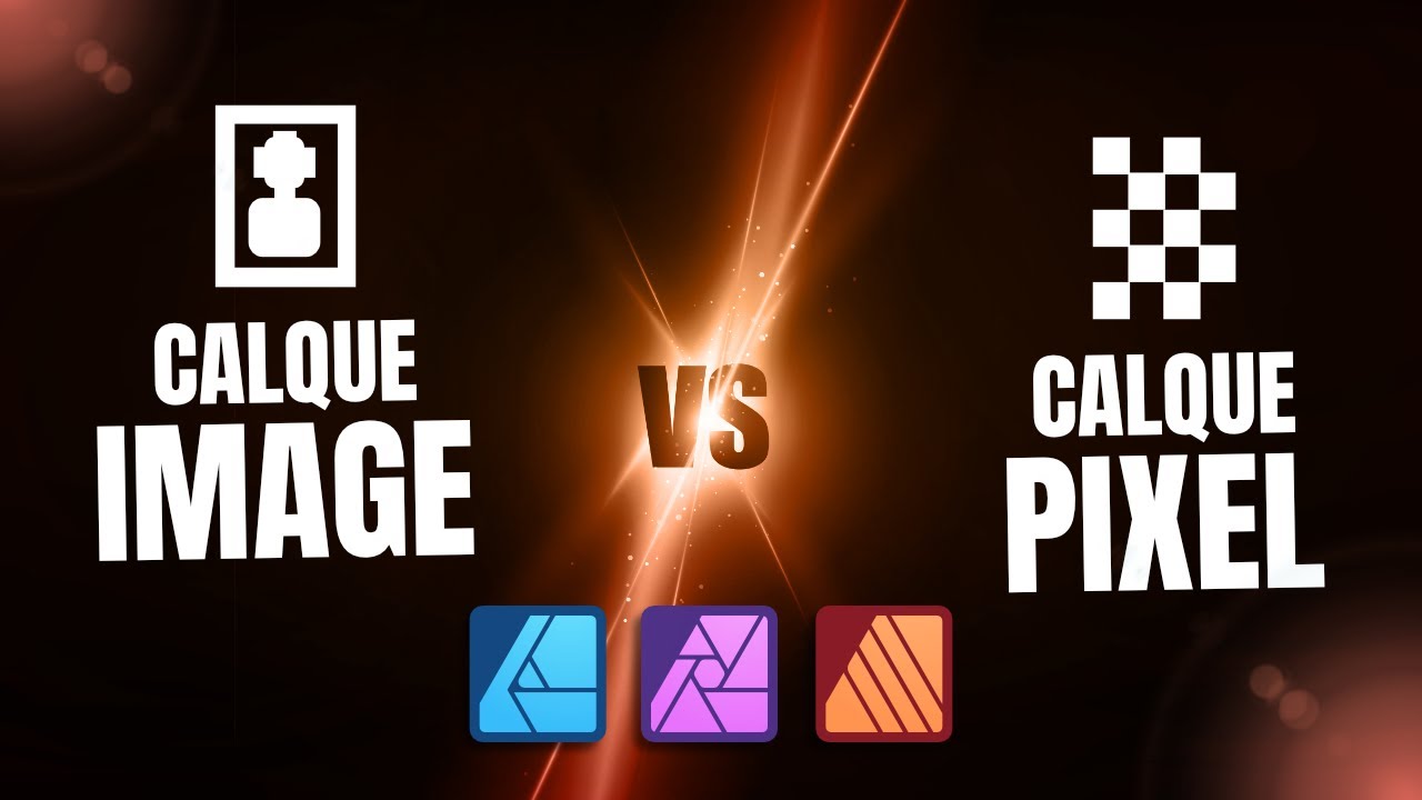 🖼️ LA DIFFÉRENCE entre le Calque Image et le Calque Pixel sur AFFINITY👾 ...