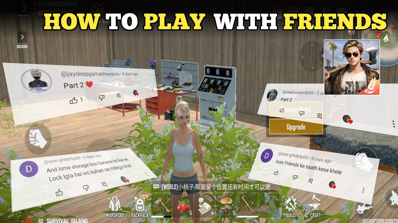 How to Play With Friends Survival Island Early access || Survival Games ...
