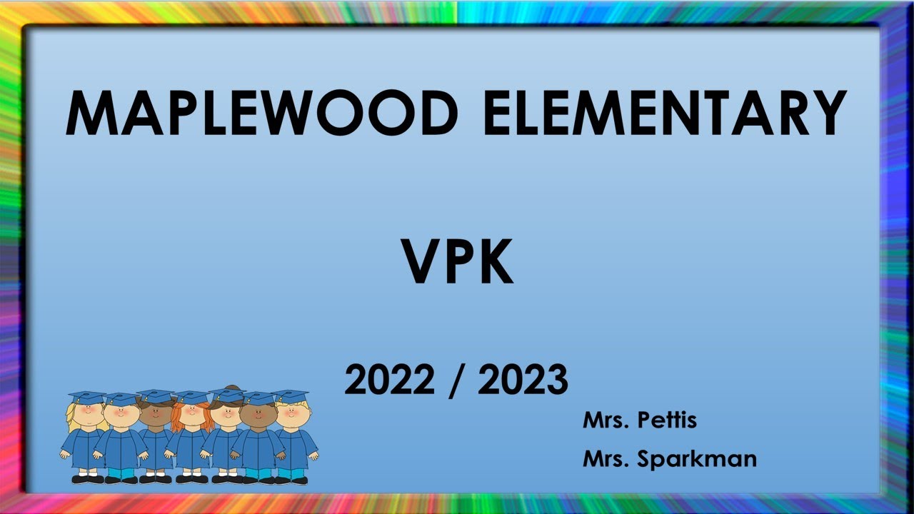 Maplewood VPK Graduation 2022 2023 - YouTube