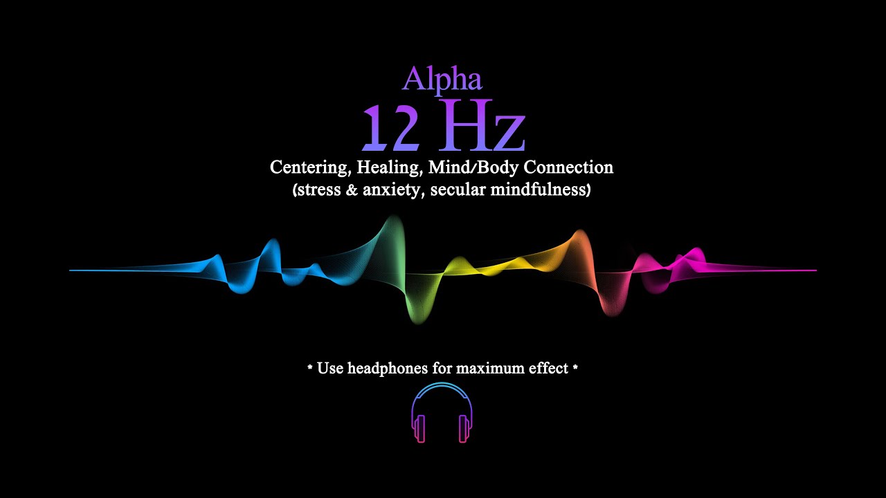 12 hz | Alpha | Pure Tone | 1hr | Black Screen | Meditation - YouTube