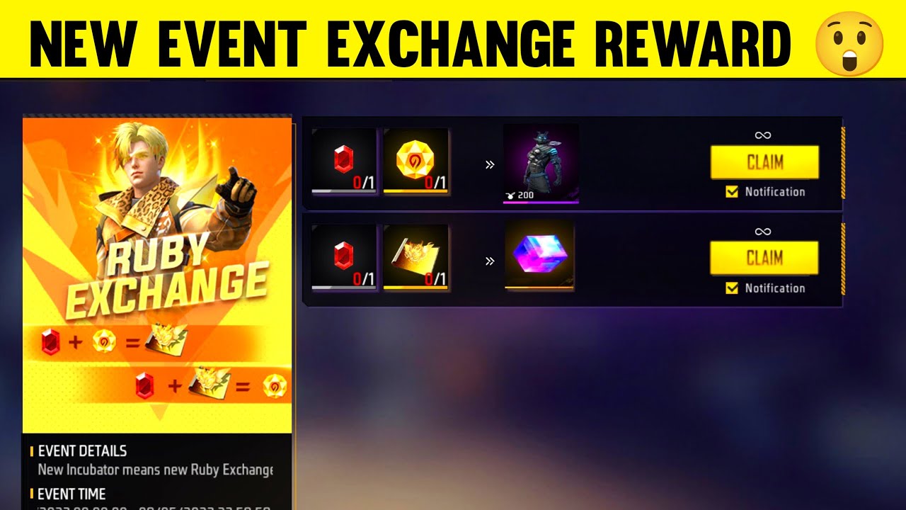 Claim Exchange Reward Free Fire New Exchange Event - YouTube