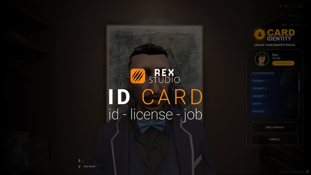 ID CARD [ESX] -- [FIVEM] By Rex Studio - YouTube