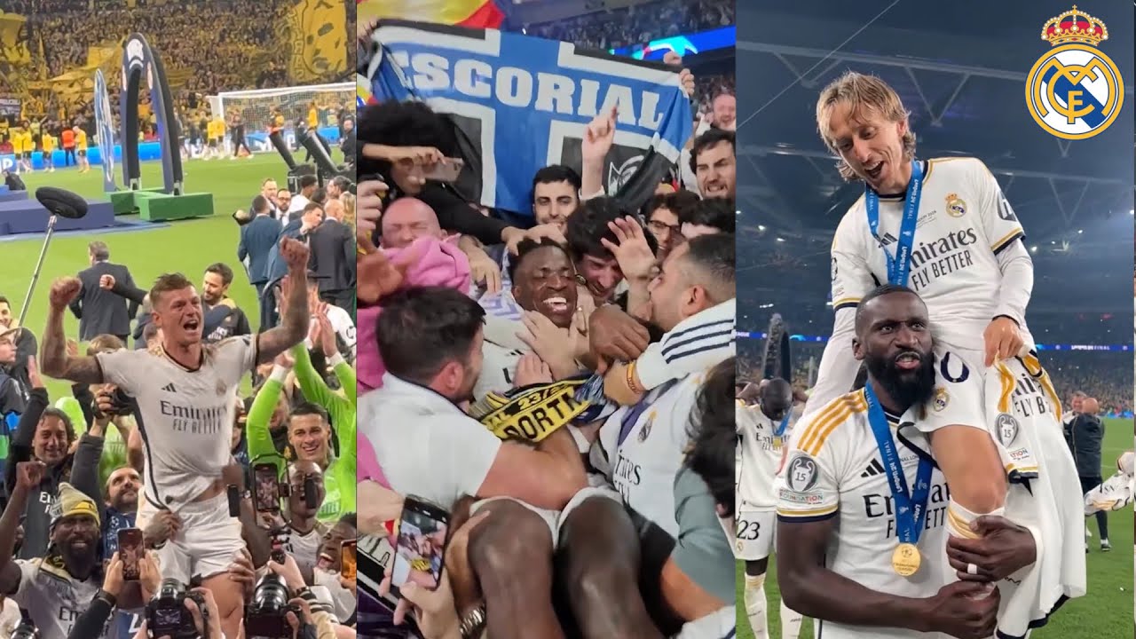 Real Madrid Players Crazy Celebrations After Winning The Champions ...
