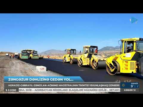 Horadiz–Cəbrayıl–Zəngilan–Ağbənd yolunda işlərinin 95 faizi yekunlaşdı