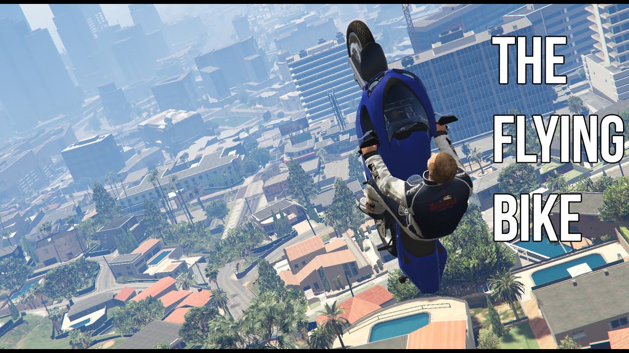 GTA5 - How to fly with a Bike - YouTube
