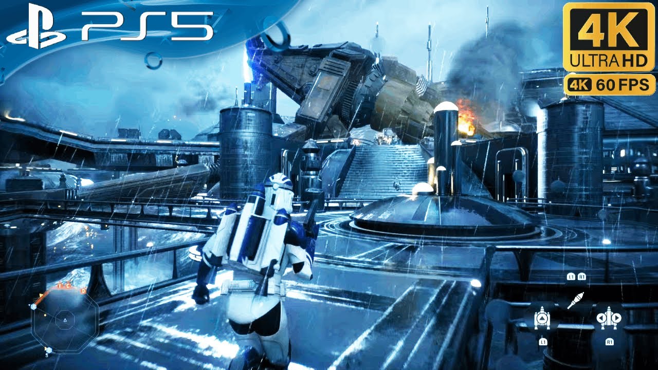 PS5 - STAR WARS BATTLEFRONT II Kamino | Ultra High Realistic Graphics ...