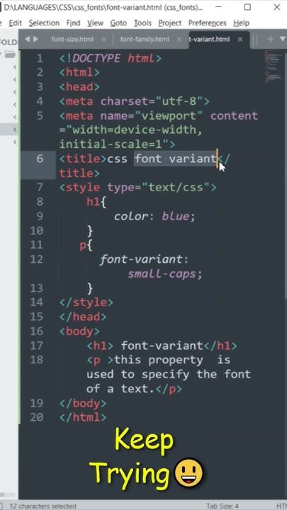font variant in css-how to use font variant in css- font variant ko kaise use kre#shorts# ...