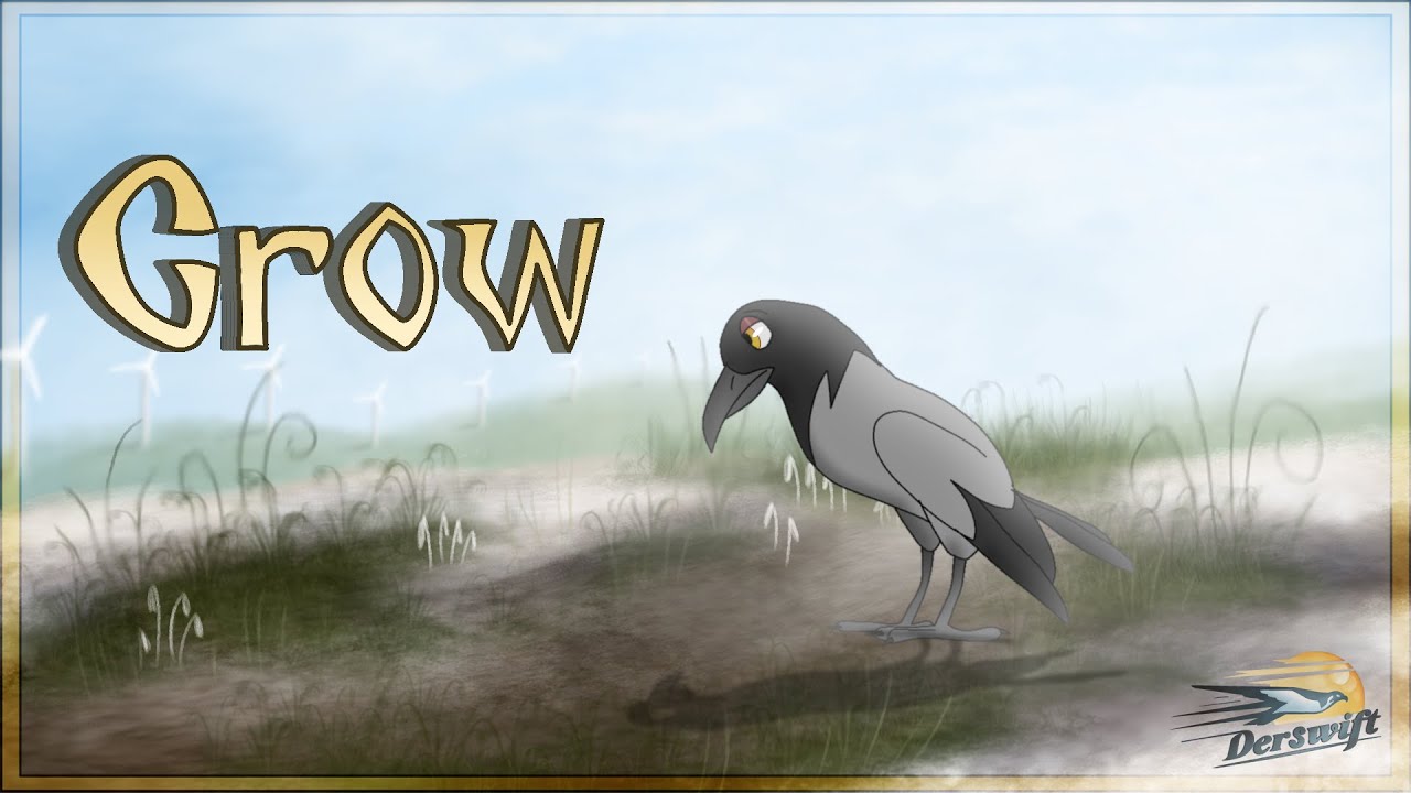 Crow landing animation - YouTube