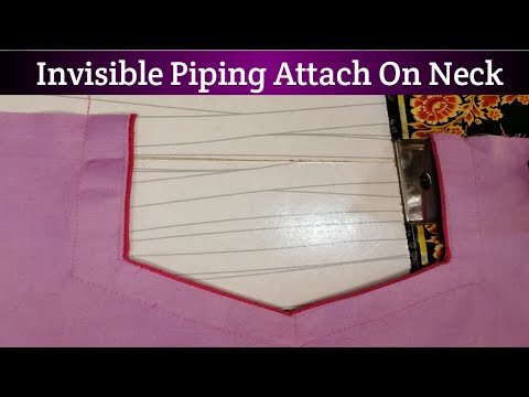 Invisible Piping Attach On Neck - YouTube