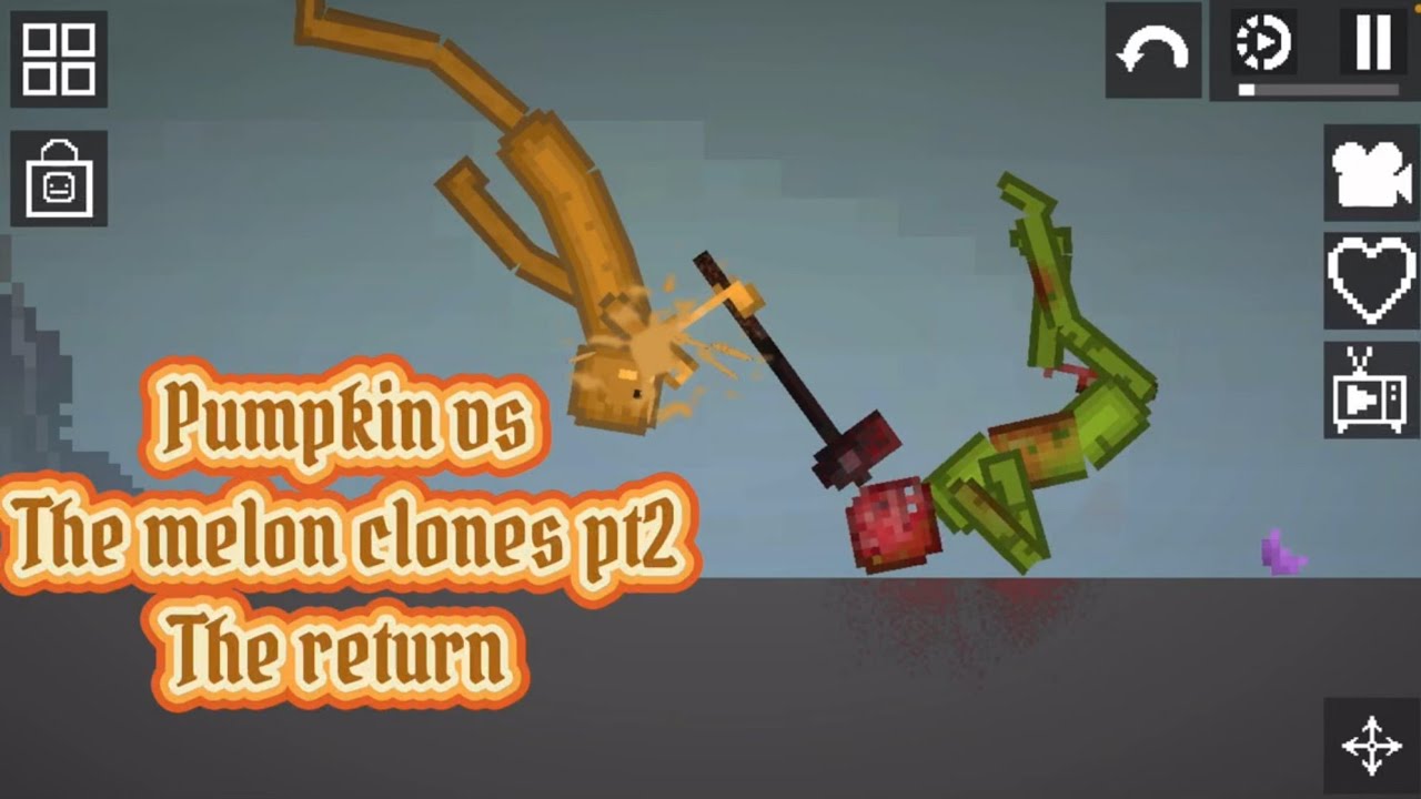 Pumpkin vs The melon clones pt2 the return - YouTube
