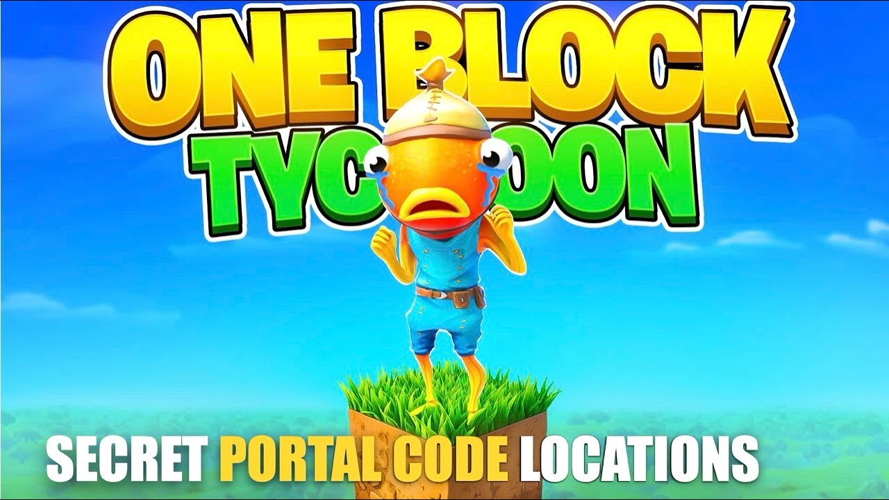 ONE BLOCK TYCOON MAP FORTNITE CREATIVE - FIND SECRET PORTAL CODE ...