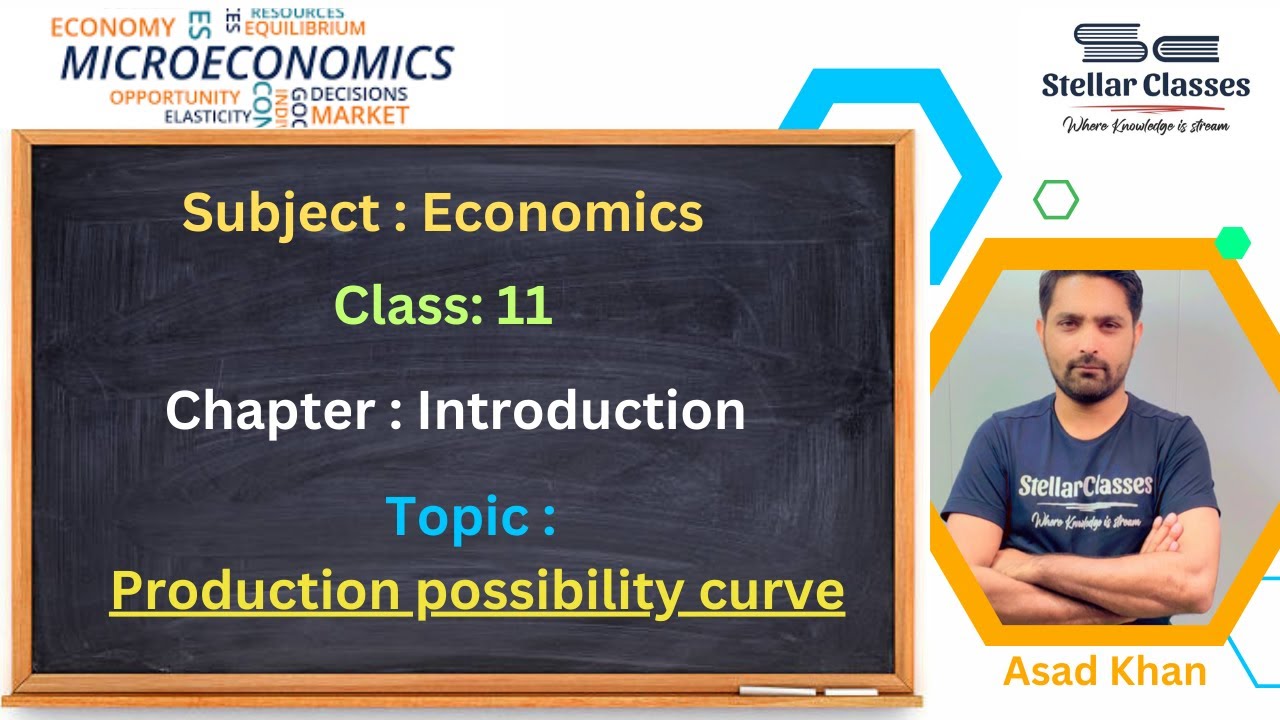 Economics I CBSE l Class 11 l Micro economics I Production possibility ...
