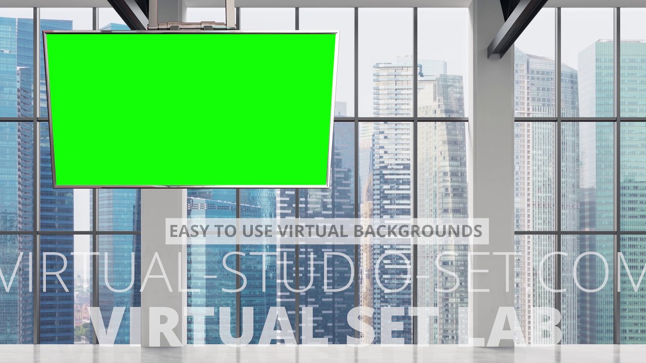 Professional Office Virtual Studio Green Screen Background - YouTube