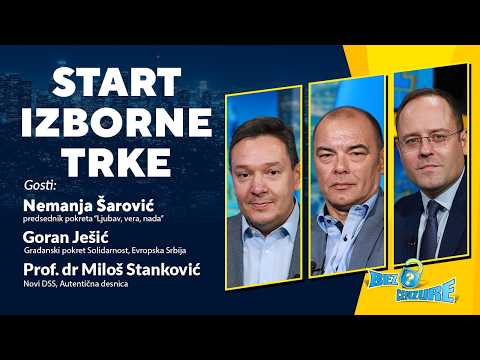 BEZ CENZURE | Start izborne trke | Nemanja Šarović, Goran Ješić i Miloš Stanković