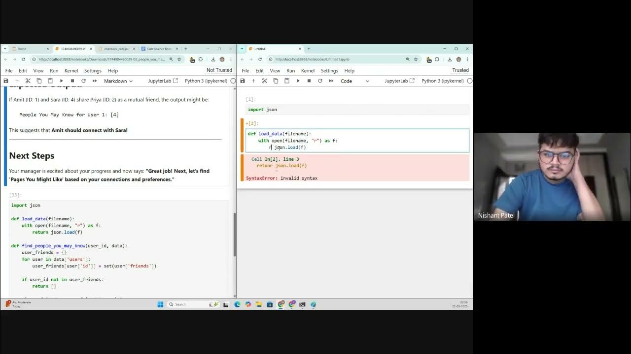 Day 2: Building Social Media Friend Suggestion Algorithms | Data Science Bootcamp - YouTube